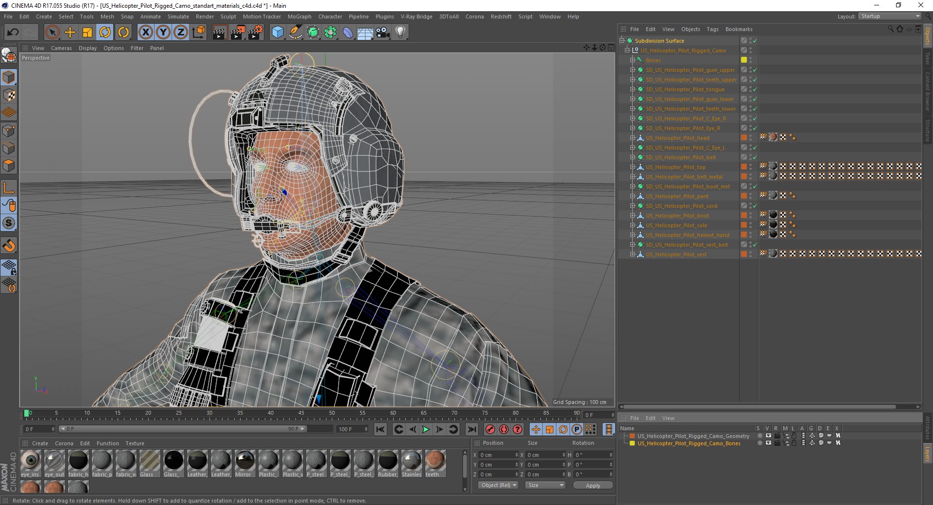 Military Pilots Rigged 3D Model - TurboSquid 1515216