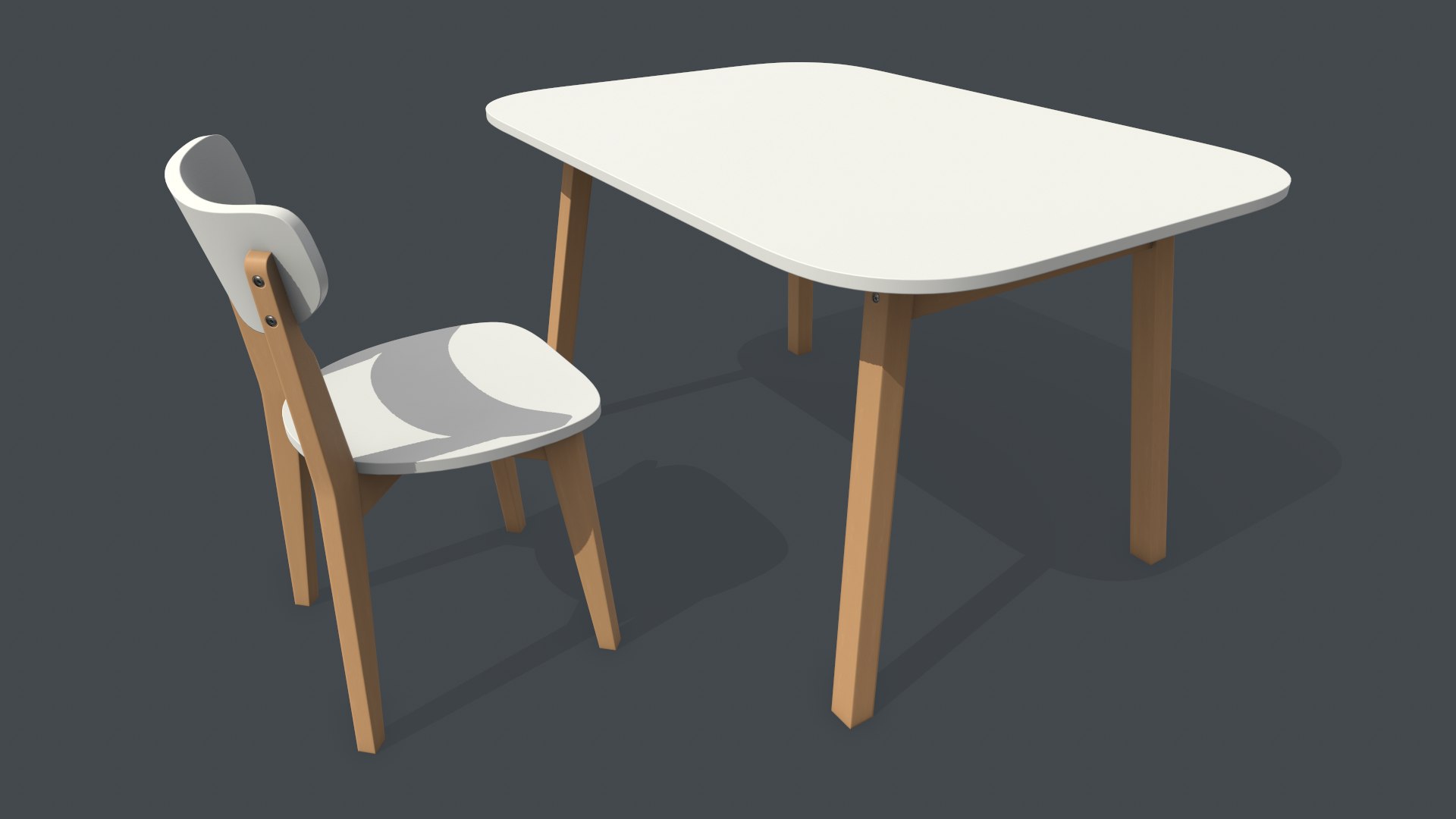 3D Model Low-poly Old Dining Table - TurboSquid 1598906