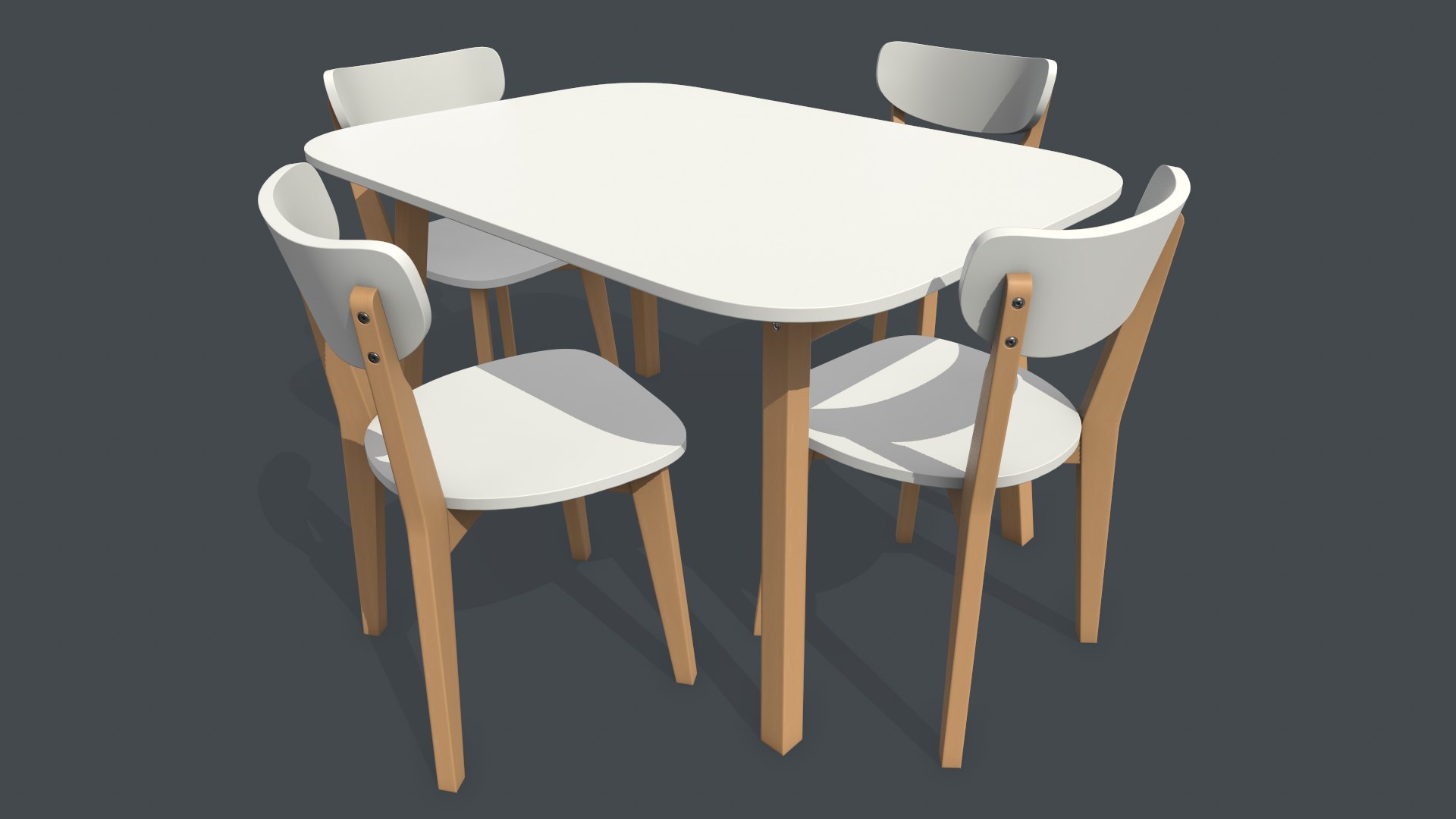 3D Model Low-poly Old Dining Table - TurboSquid 1598906