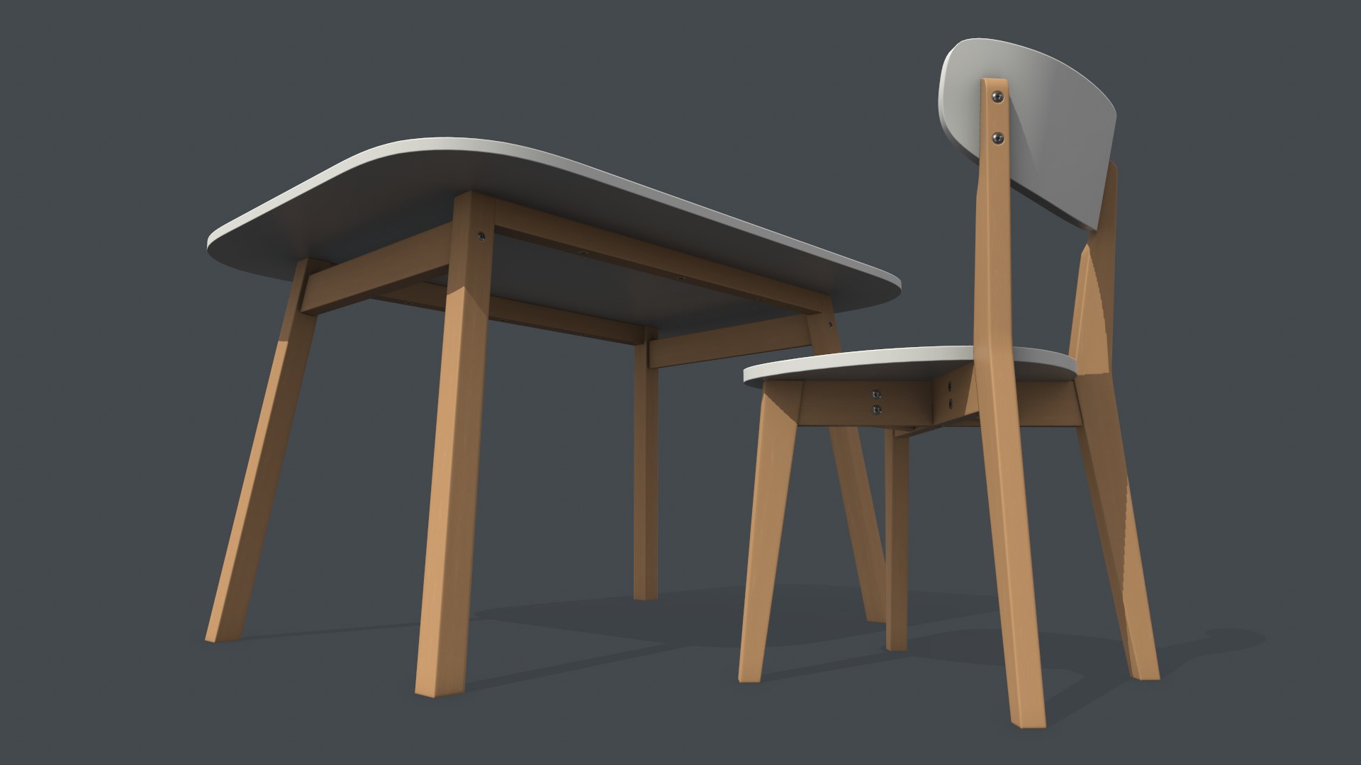 3D Model Low-poly Old Dining Table - TurboSquid 1598906