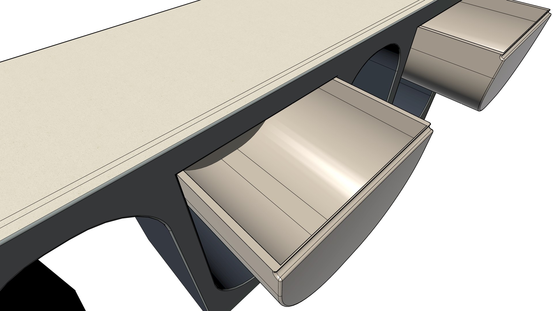 Console Table 3D Model - TurboSquid 1825605