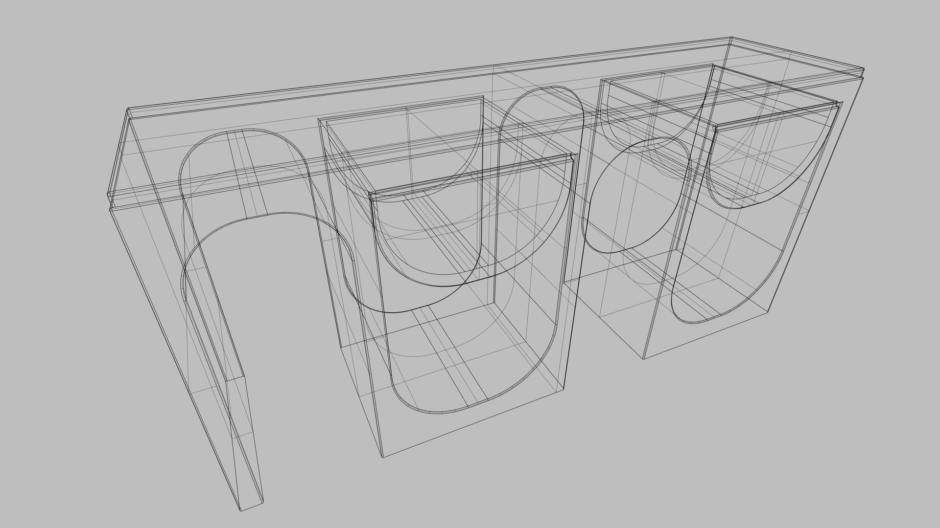 Console Table 3D Model - TurboSquid 1825605