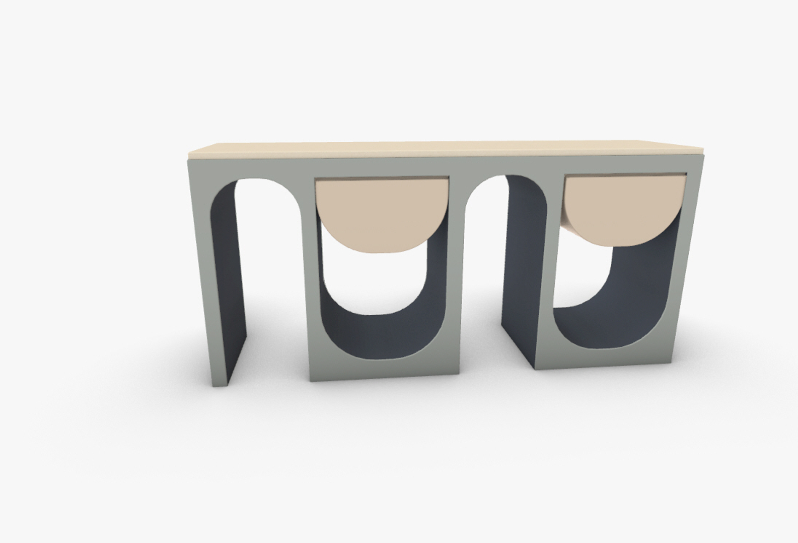 Console Table 3D Model - TurboSquid 1825605