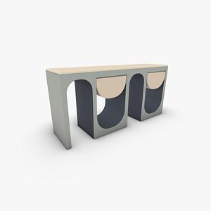Download 3D Console Table SketchUp Models - TurboSquid