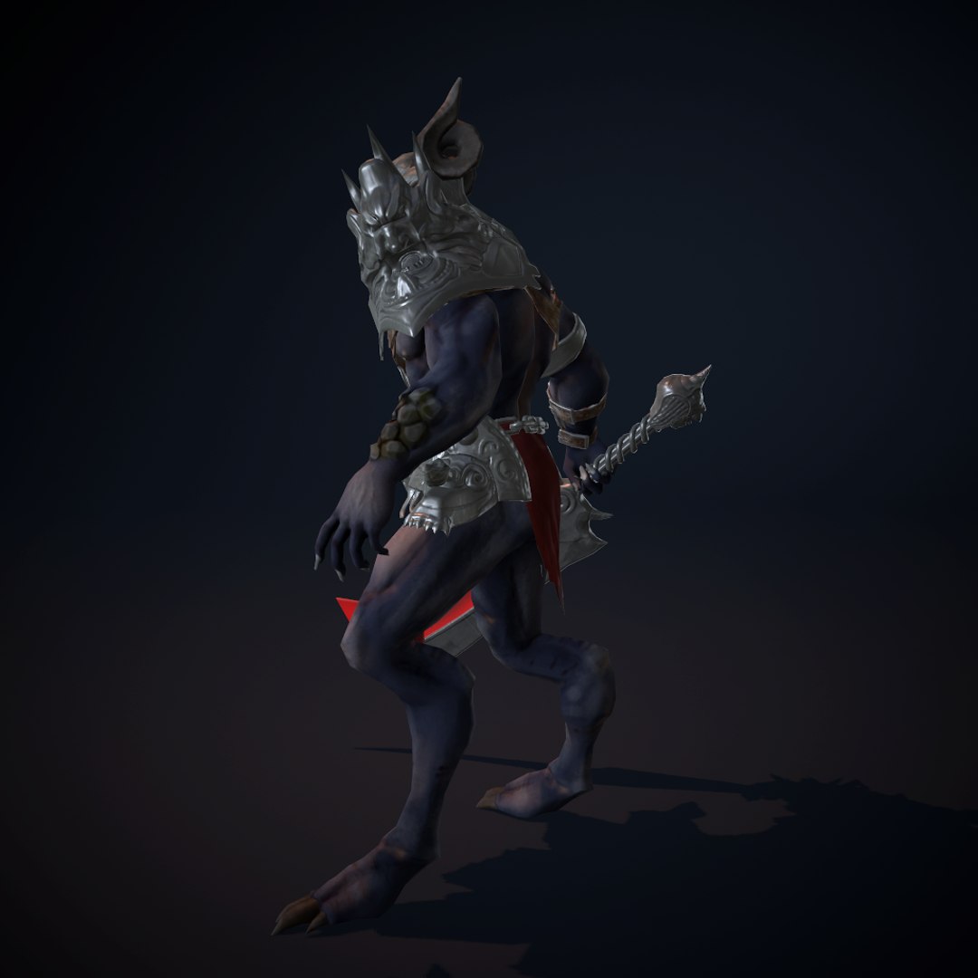 3d Model Character Demon Animations