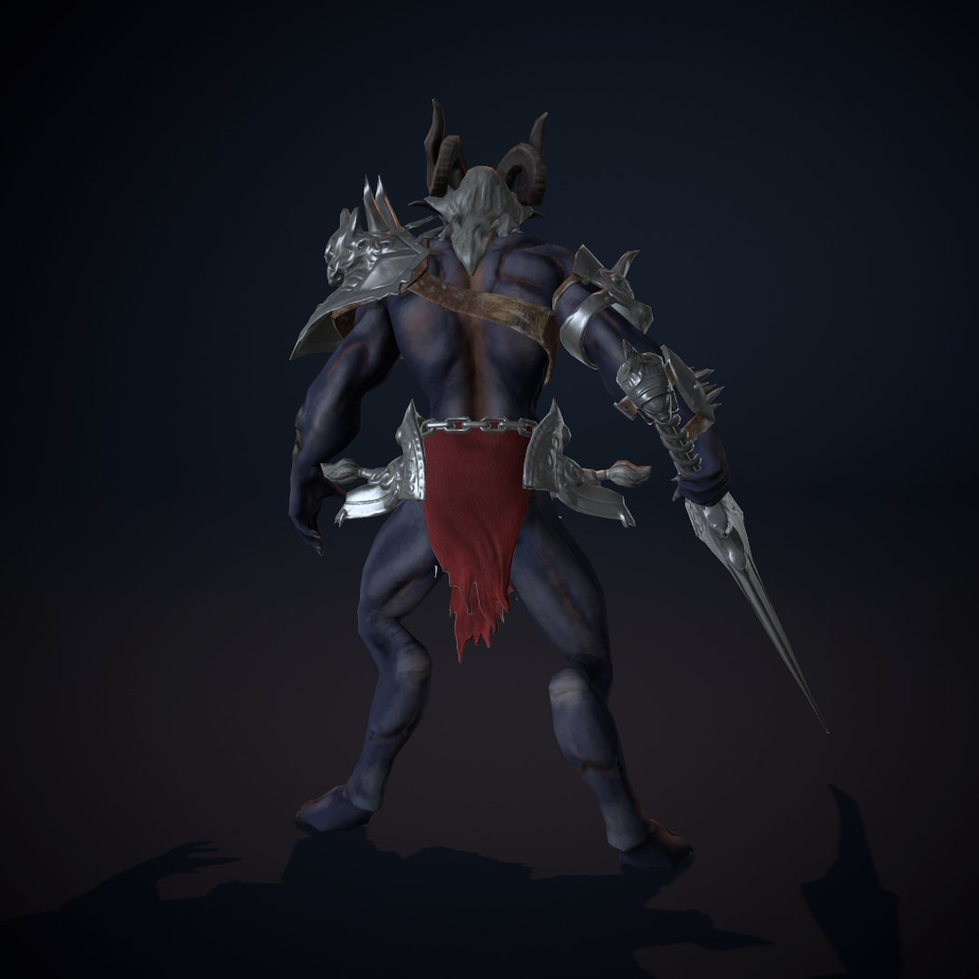 3d Model Character Demon Animations
