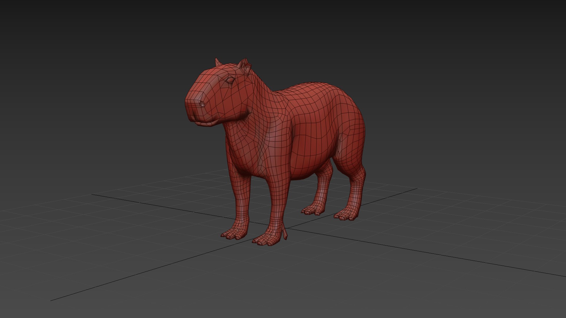 Capybara Capivara Shape 3D - TurboSquid 2417667