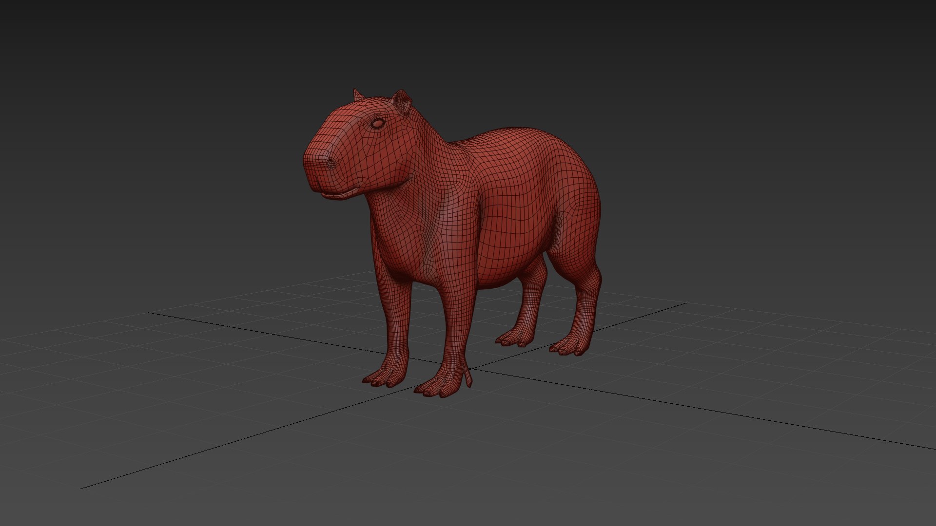 Capybara Capivara Shape 3D - TurboSquid 2417667