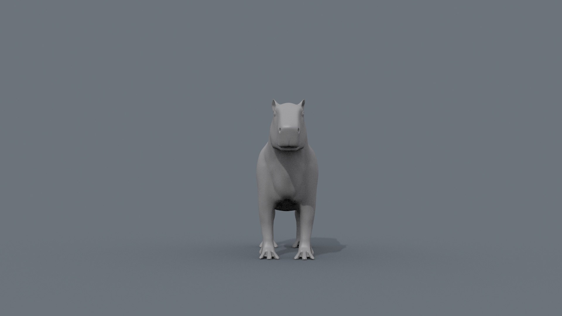 Capybara Capivara Shape 3D - TurboSquid 2417667