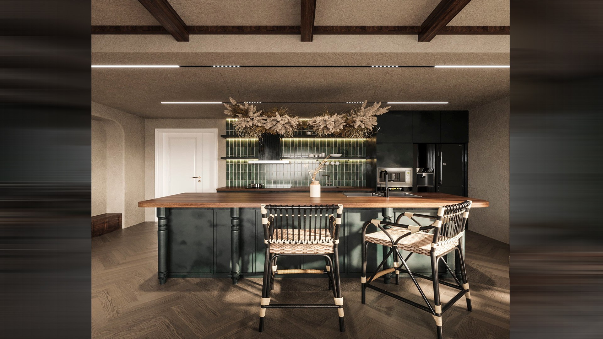 Living Kitchen Dining 14 - Open Floor Plan - Maiholuxury - MAX FBX OBJ ...