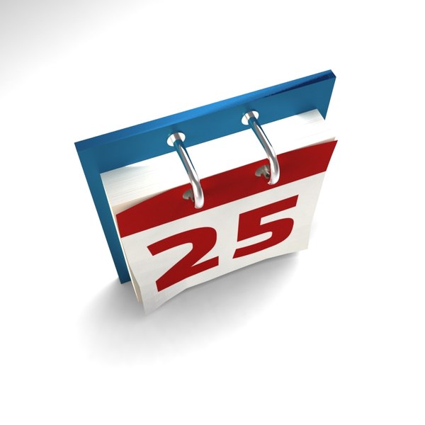 3d day calendar model