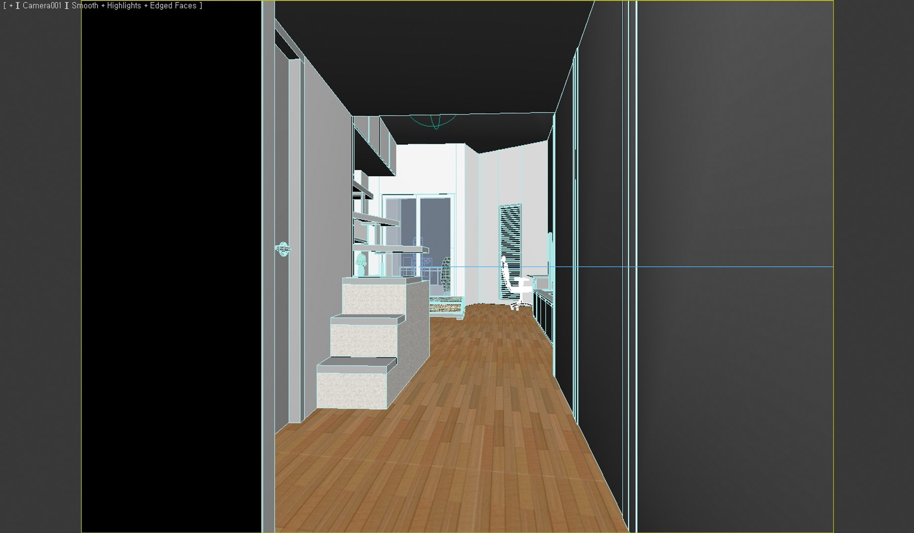 3d studio apartment model