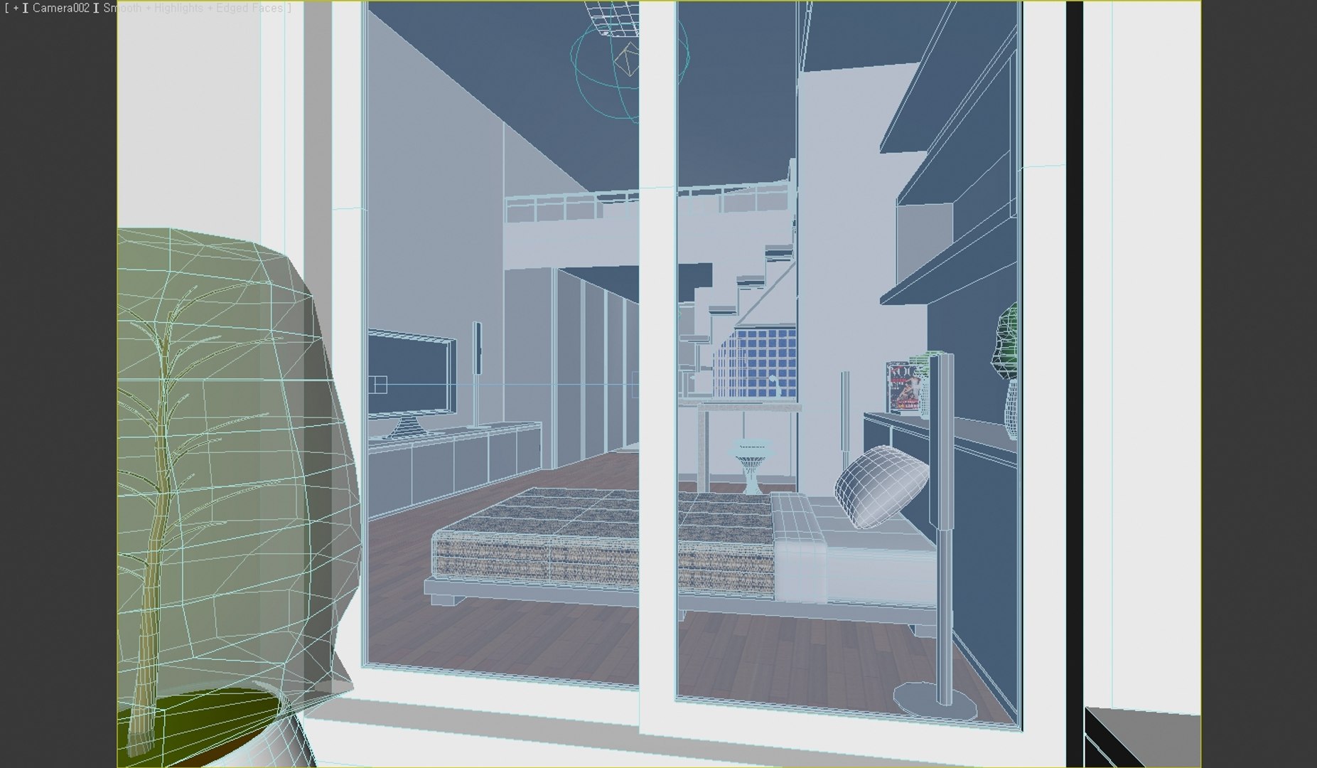 3d studio apartment model