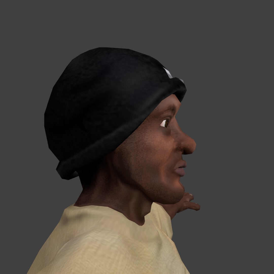 3d Human Black Man