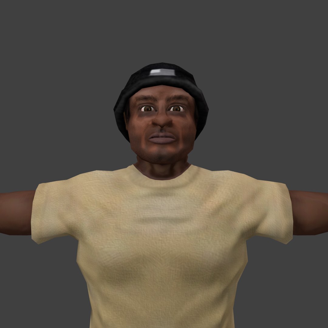 3d Human Black Man