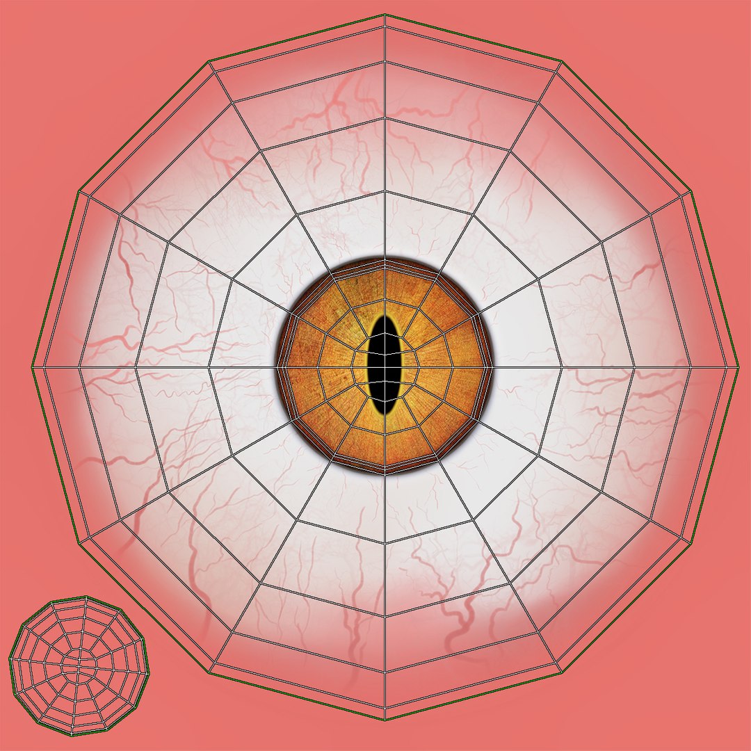 Real eye red creatures 3D model - TurboSquid 1503377