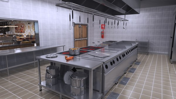 Food court 3D model - TurboSquid 1677762