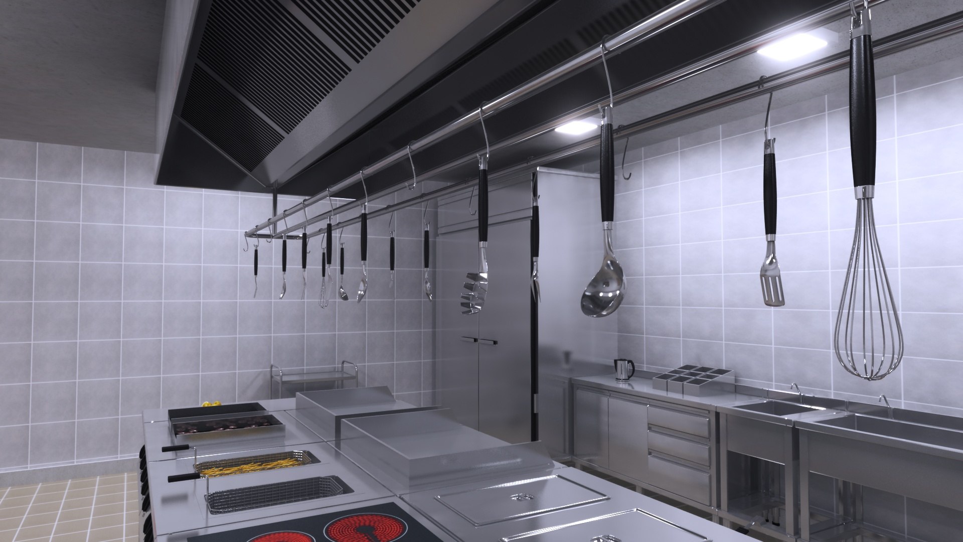 Food Court 3D Model - TurboSquid 1677762