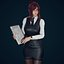 Primrose Office Lady - Game Ready 3D Model - TurboSquid 1883630