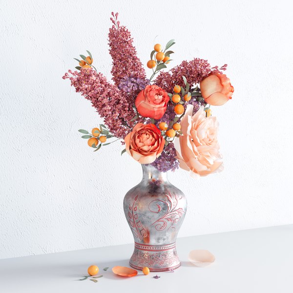 3D model Spring Summer Bright Bouquet - TurboSquid 1725019