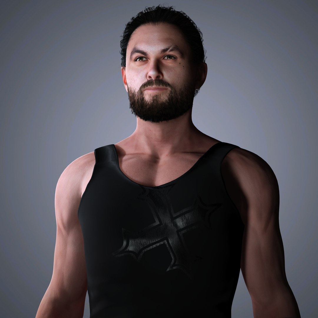 3D Jason Momoa Character 3D Model Low Poly Model - TurboSquid 2334995