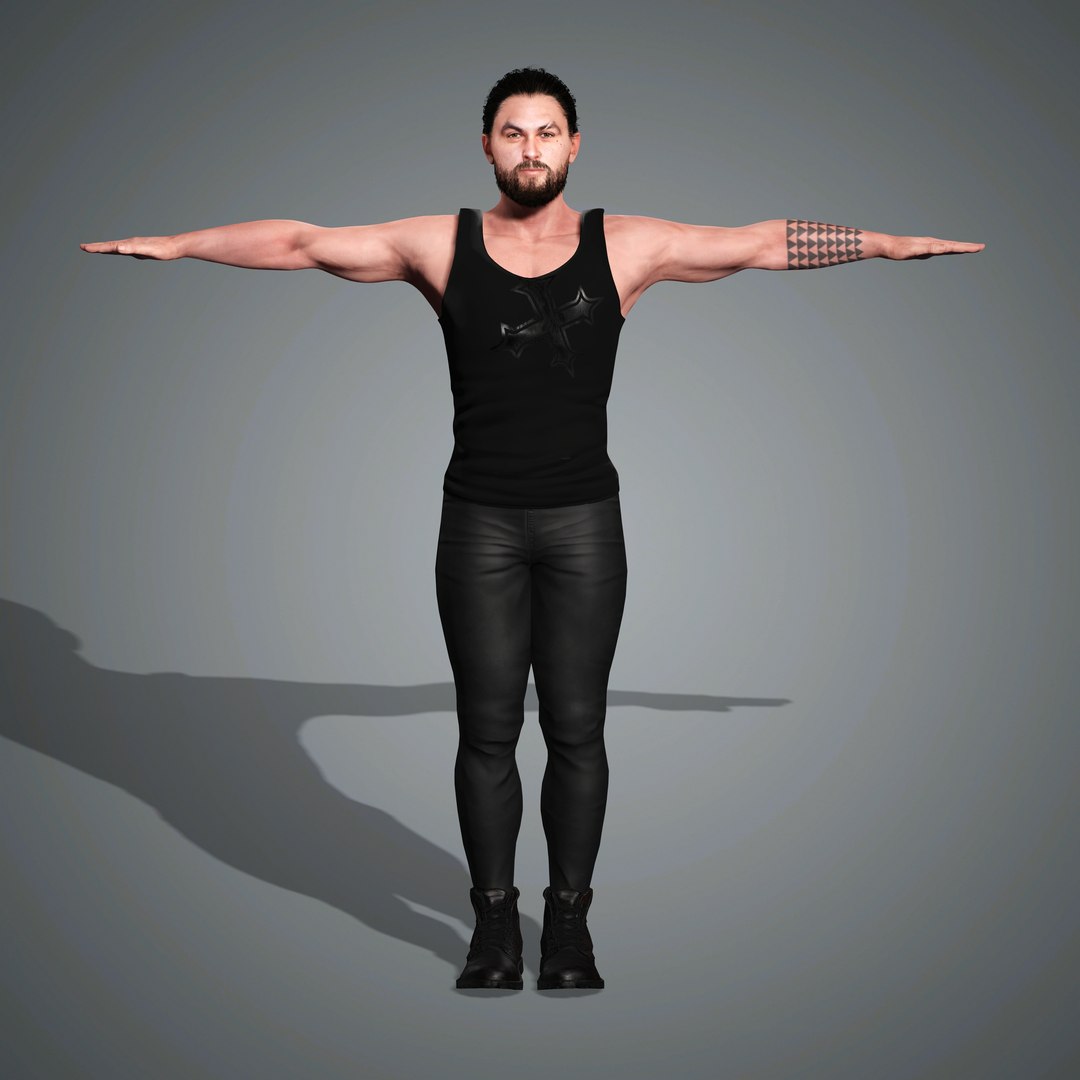 3D Jason Momoa Character 3D Model Low Poly Model - TurboSquid 2334995