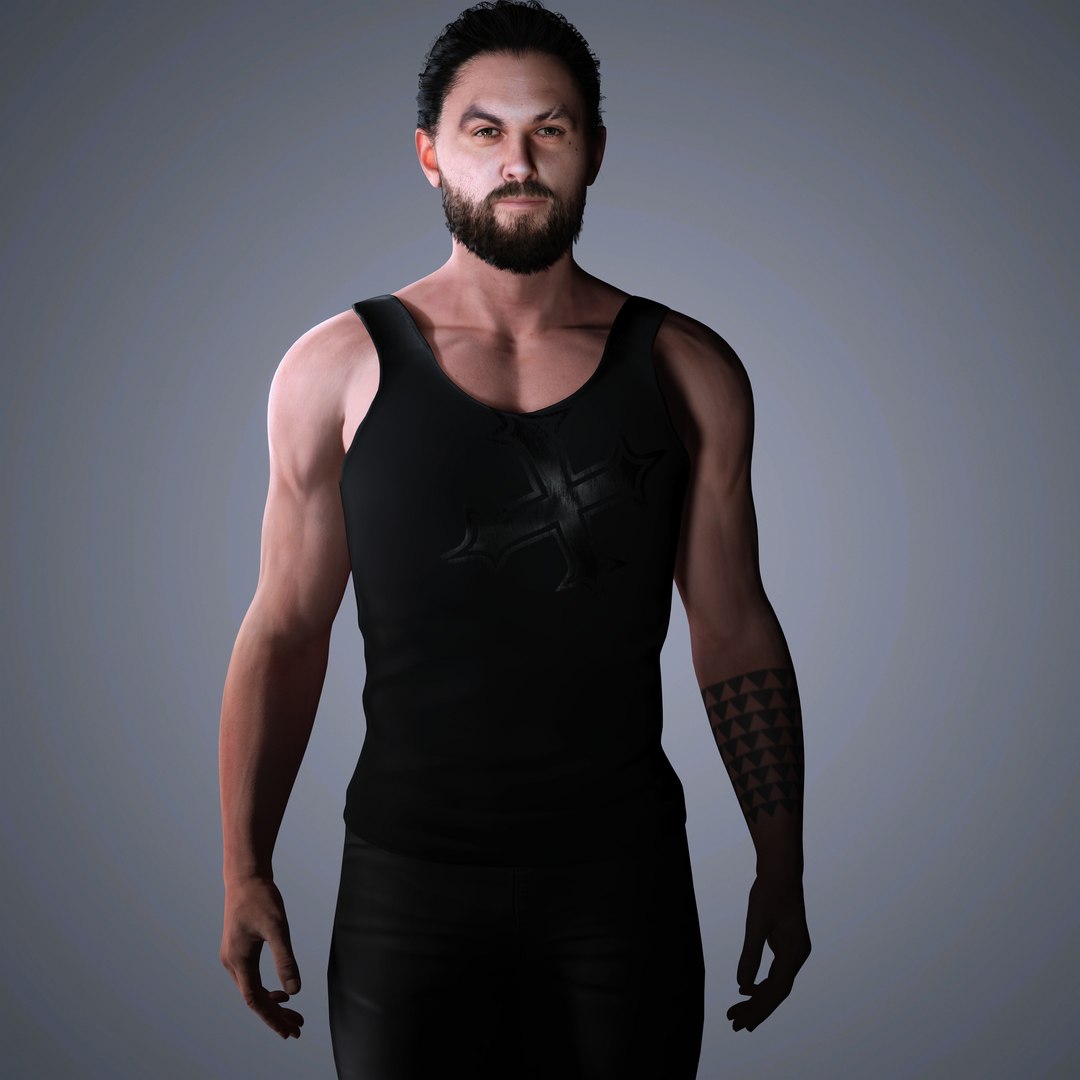 3D Jason Momoa Character 3D Model Low Poly Model - TurboSquid 2334995