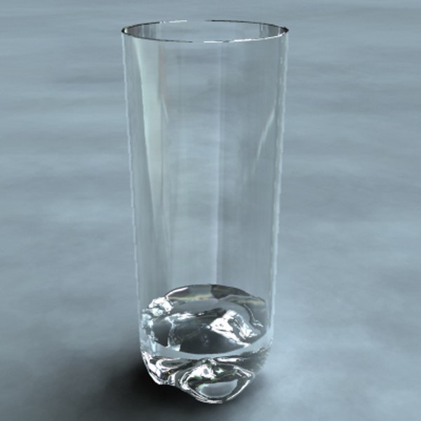 glass simple 3d obj