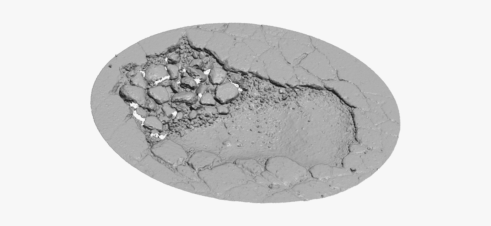 Pothole 10 RAW Scan 3D Model - TurboSquid 1957060