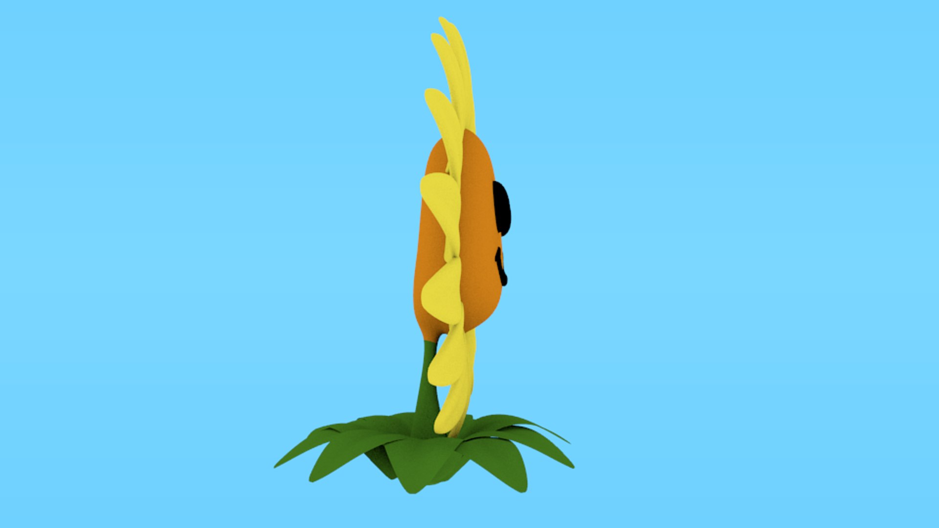 3D model plants vs zombies sunflower - TurboSquid 1777052