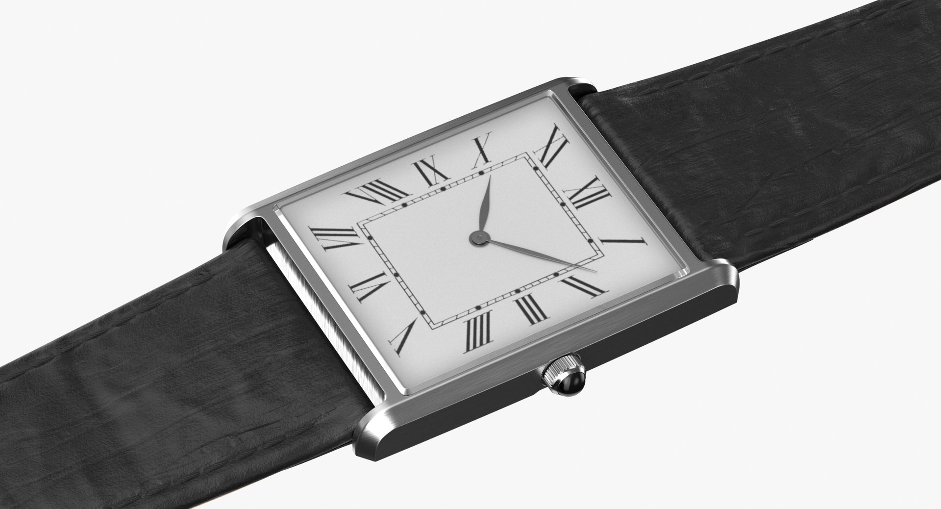 3D Model Watch Type 02 Black And Brown 03 Poses - TurboSquid 2209631