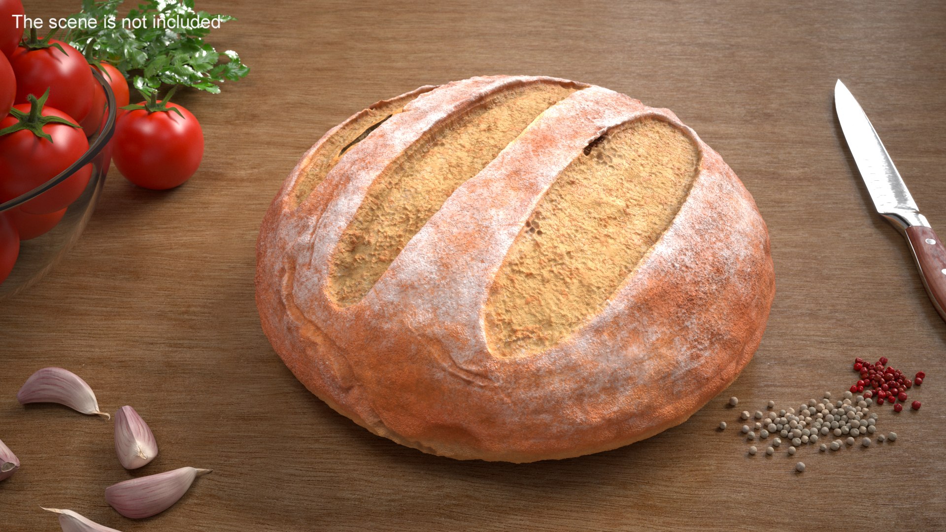 3D Round Loaf Of Bread Model - TurboSquid 2244908