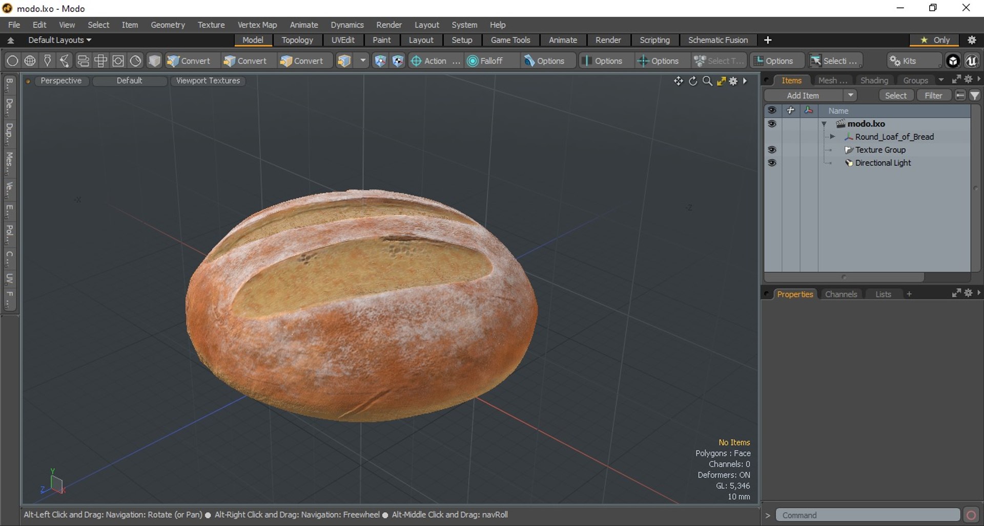 3D Round Loaf Of Bread Model - TurboSquid 2244908