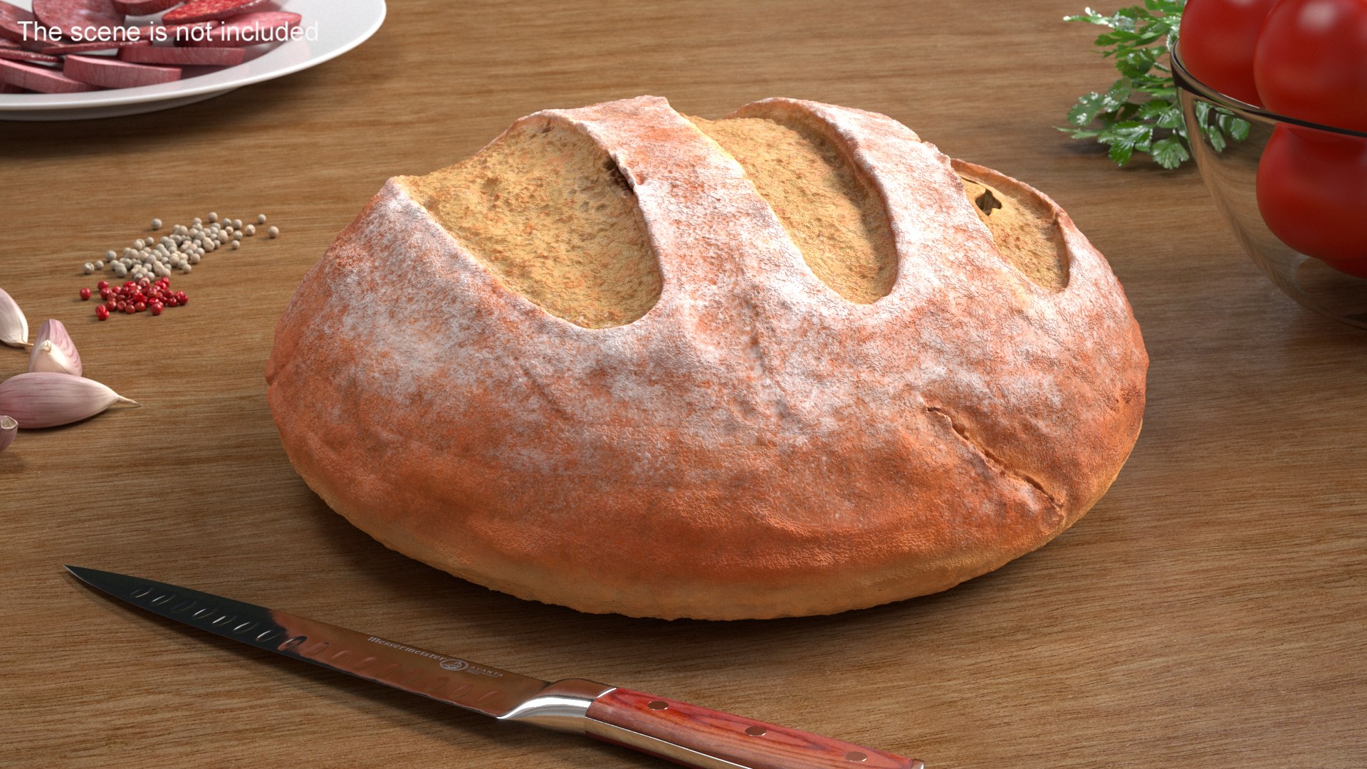 3D Round Loaf Of Bread Model - TurboSquid 2244908