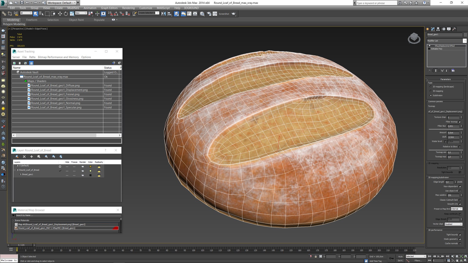 3D Round Loaf Of Bread Model - TurboSquid 2244908