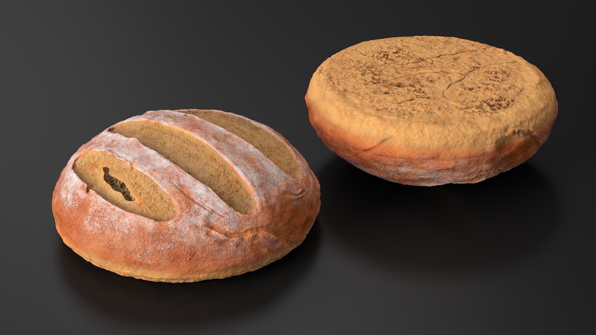 3D Round Loaf Of Bread Model - TurboSquid 2244908