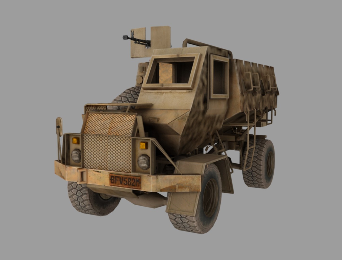 Buffel Truck 3D Model - TurboSquid 1450341