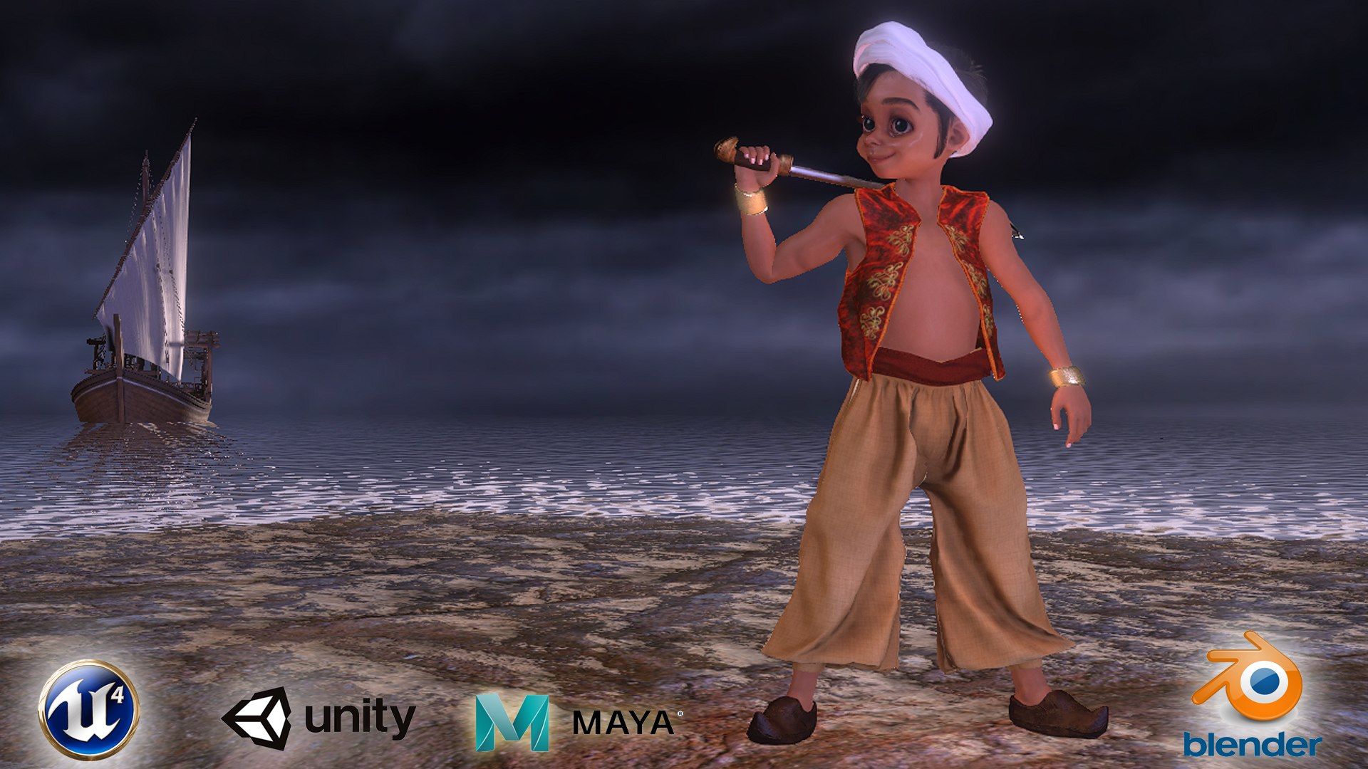 3D Sinbad CARTOON - TurboSquid 1834806