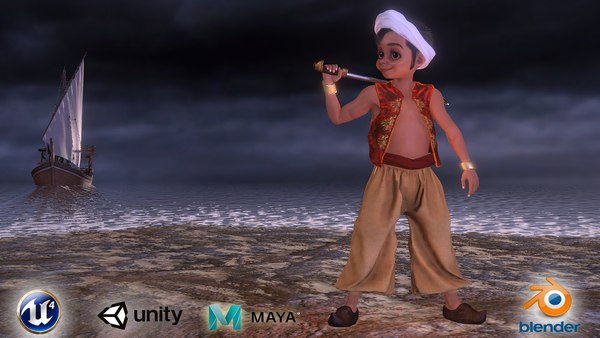 Sinbad CARTOON Modelo 3D - TurboSquid 1834806