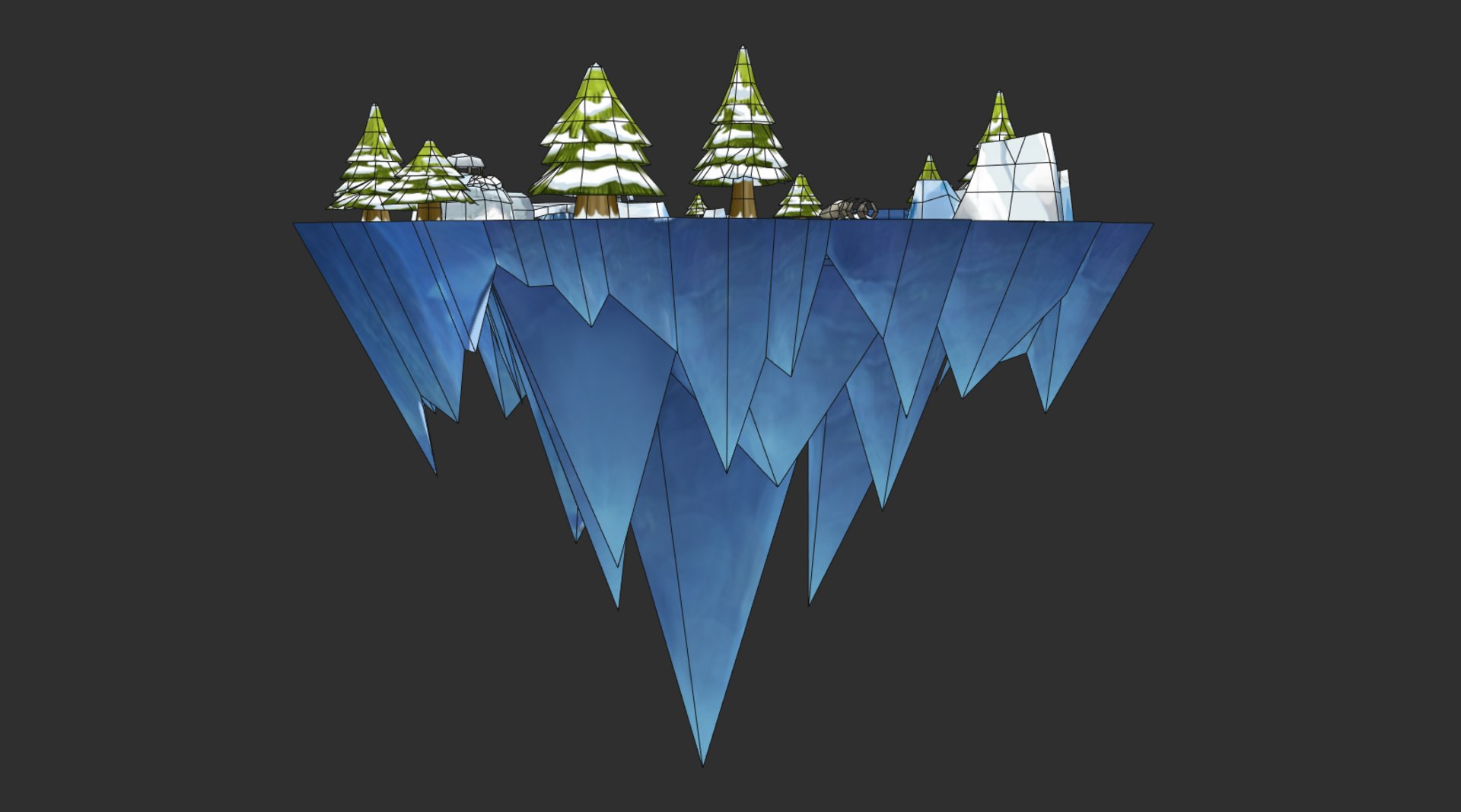 Ice Map Hand-Painted Game Assets 3D model - TurboSquid 2095785