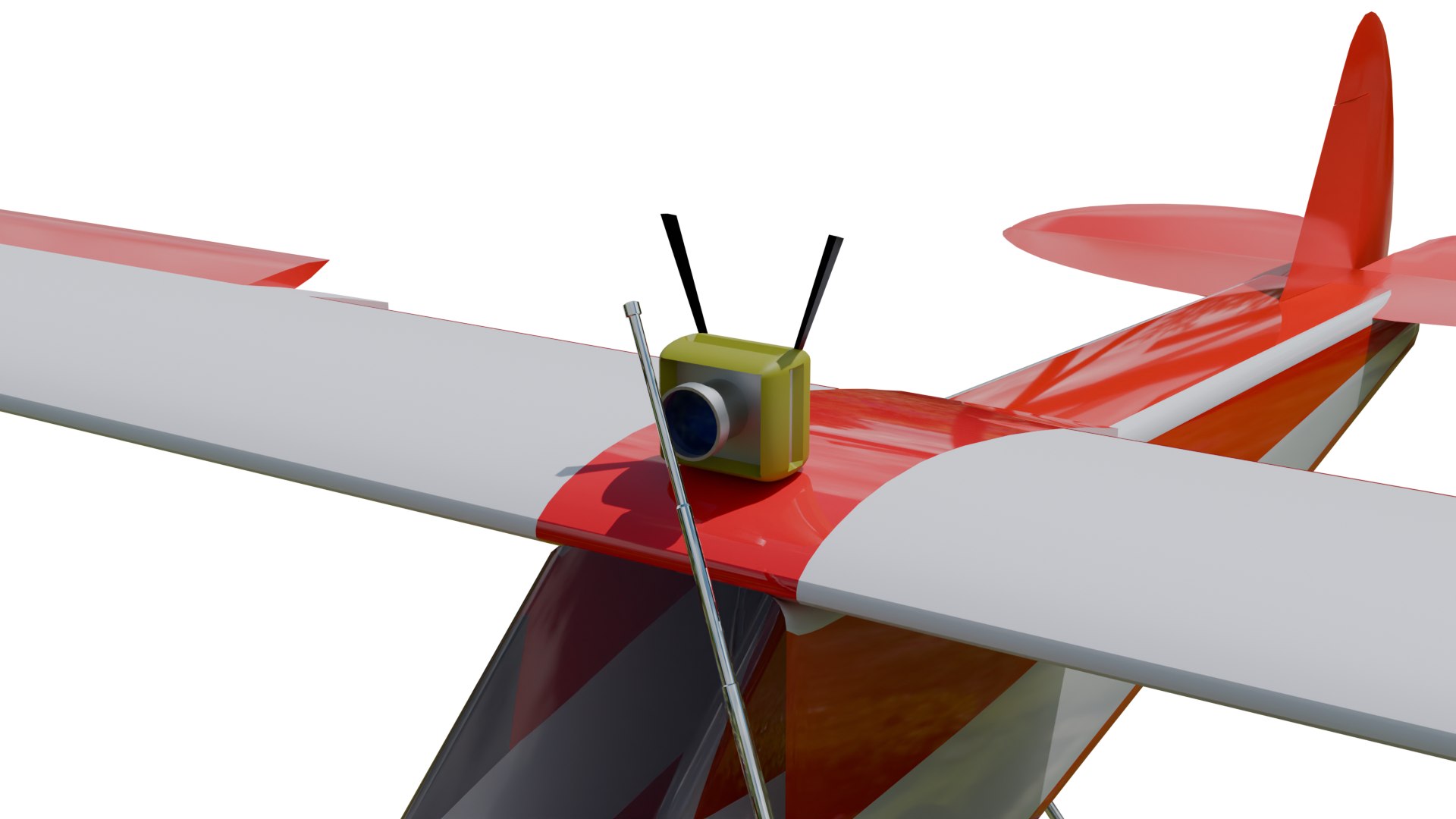 3D Rigged RC Plane Model With Remote Control - TurboSquid 2281327