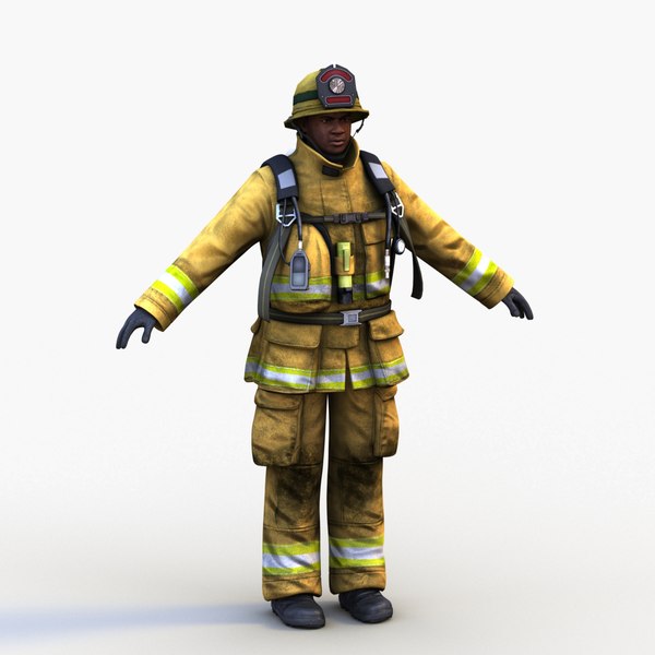 Firefighter OBJ Models for Download | TurboSquid