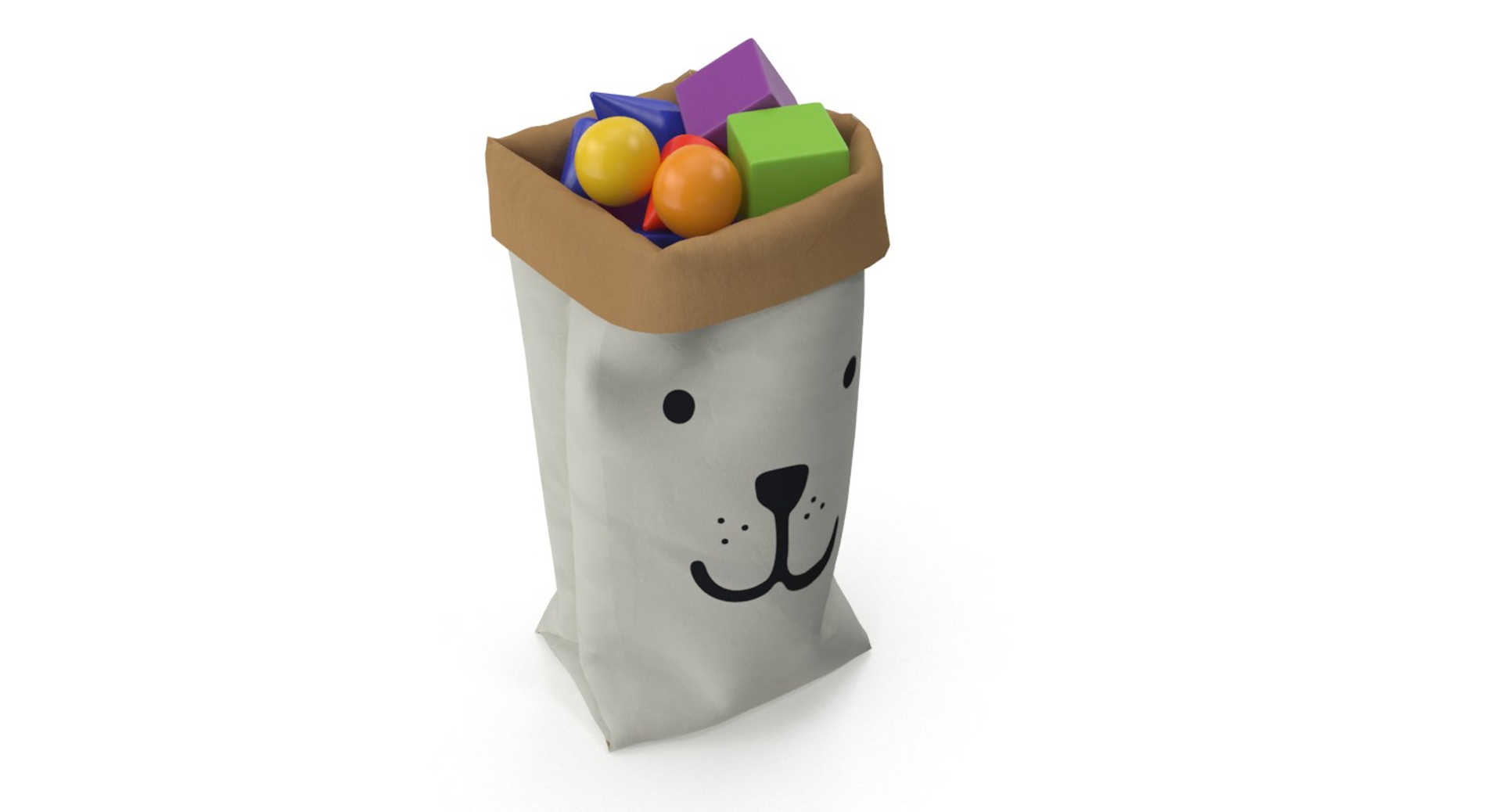 Paper bag toys 3D model - TurboSquid 1411348