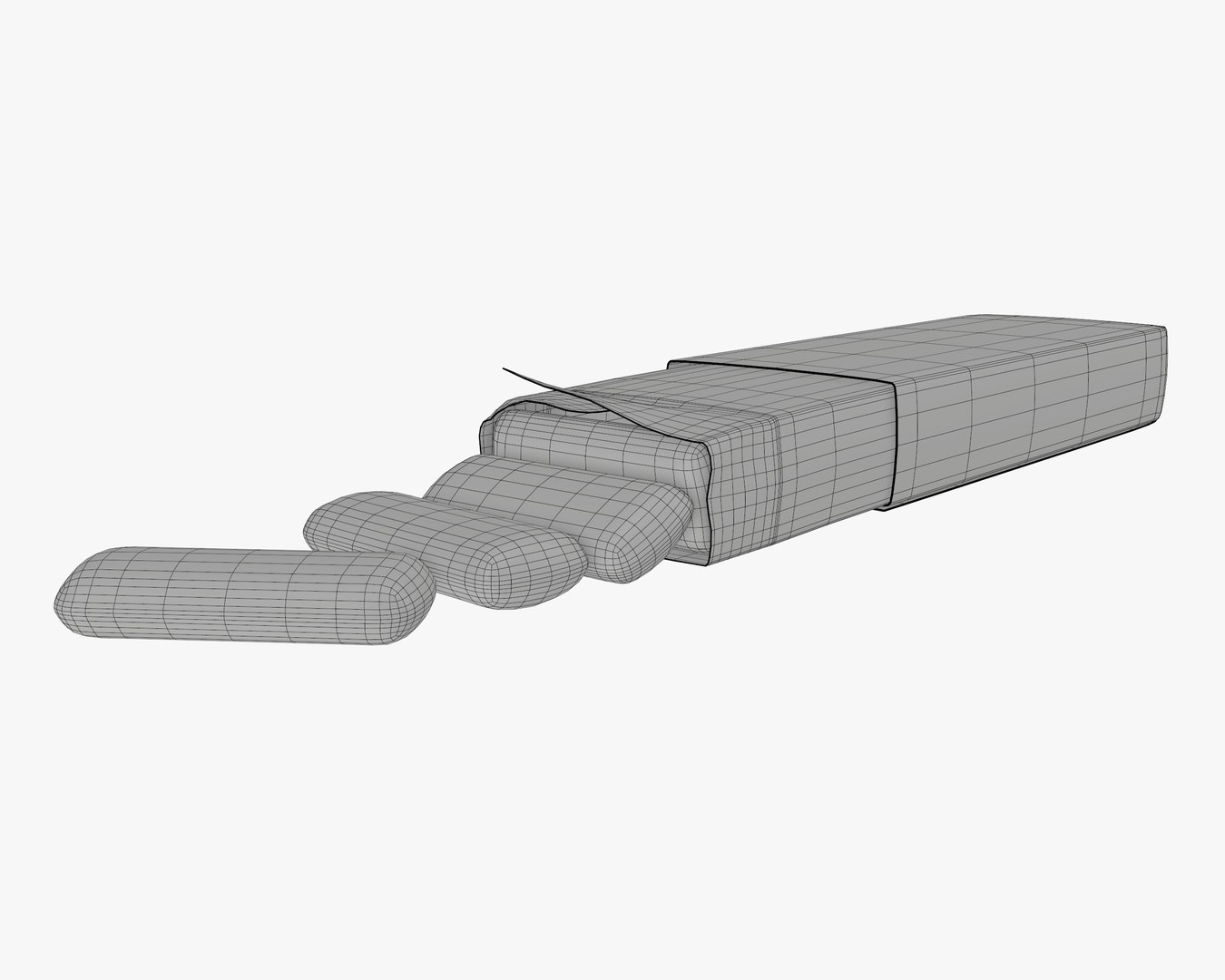 3D Gum Chewing Pack Model - TurboSquid 1454123