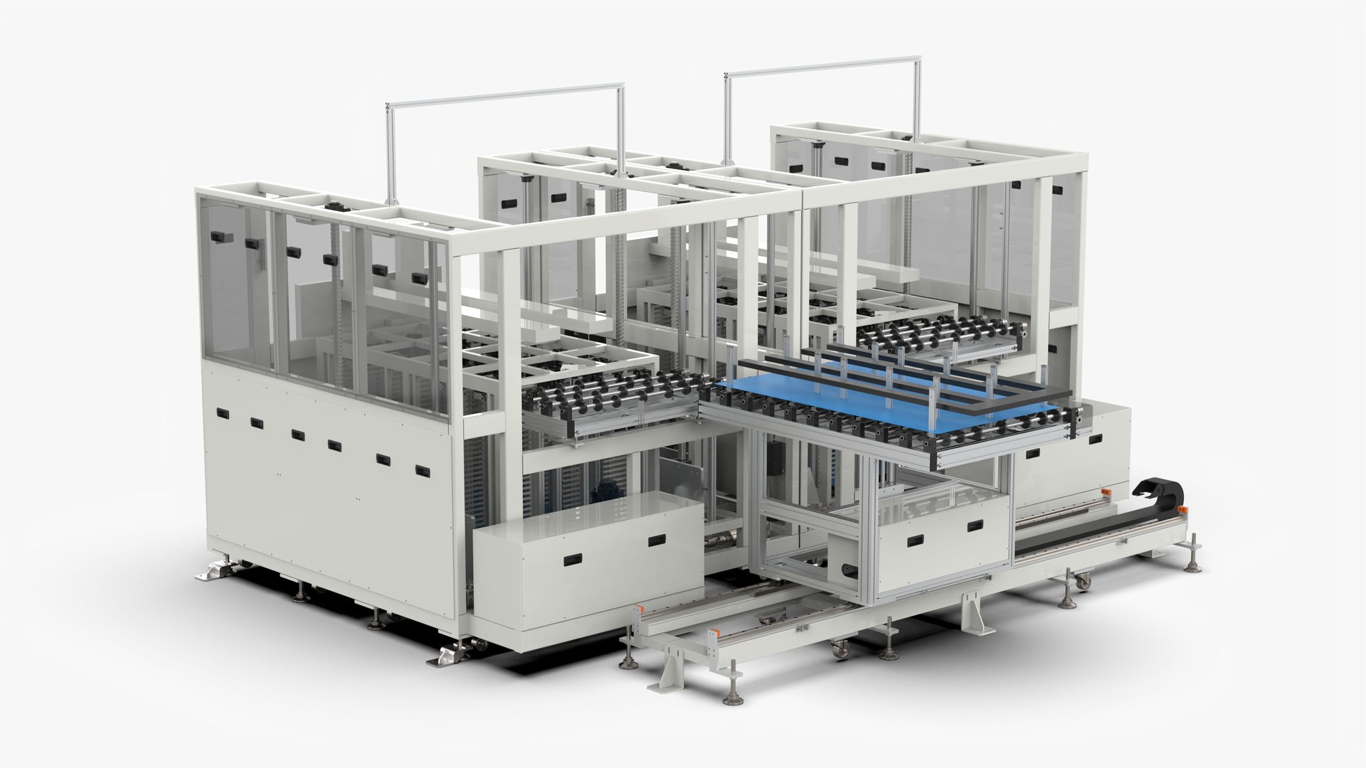 Automatic Panel Cassette Lifting And Transfer Machine 3D Model ...