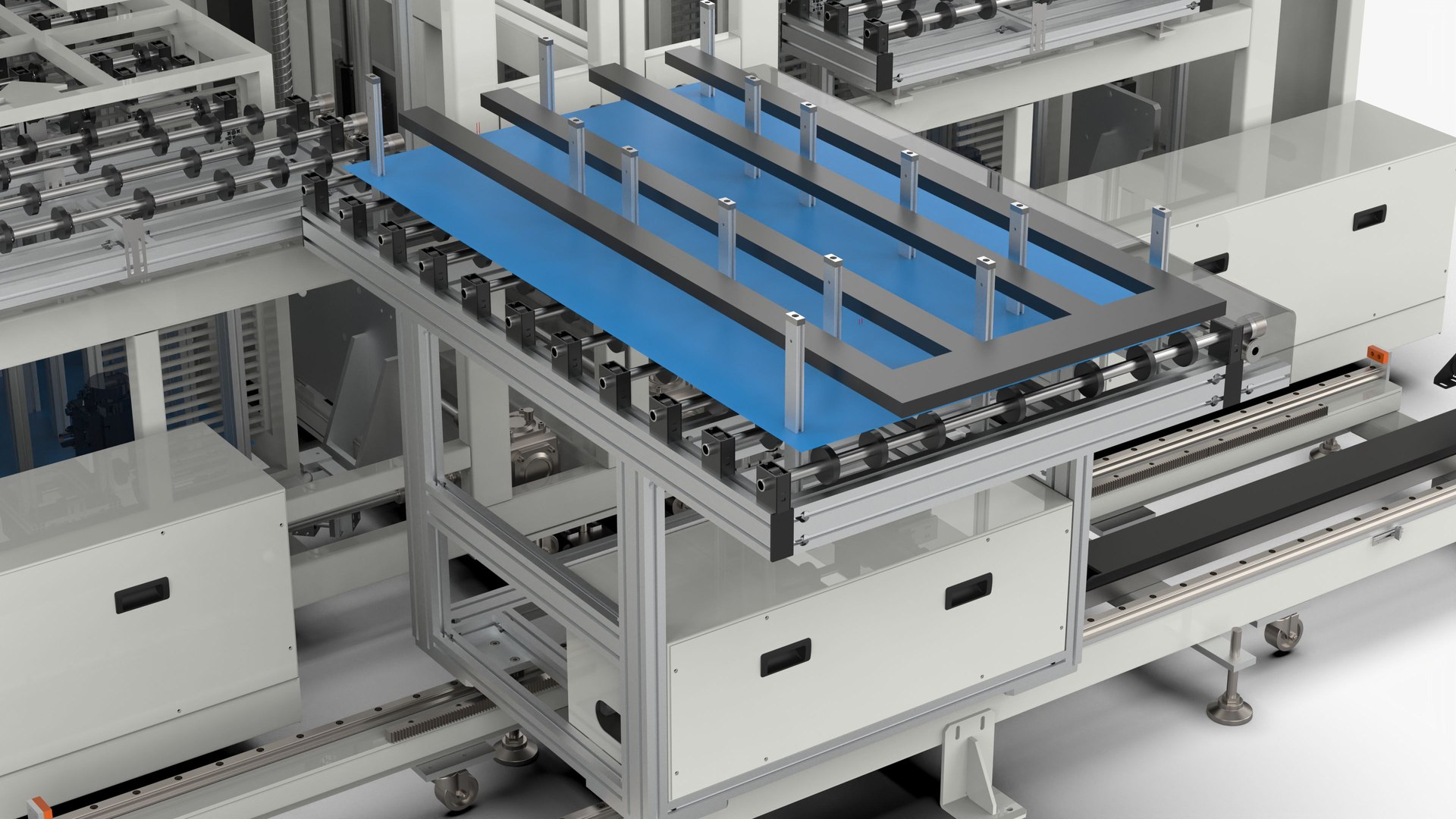 Automatic Panel Cassette Lifting And Transfer Machine 3D Model ...