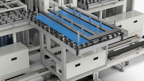 modelo 3d Automatic Panel Cassette Lifting and Transfer Machine ...