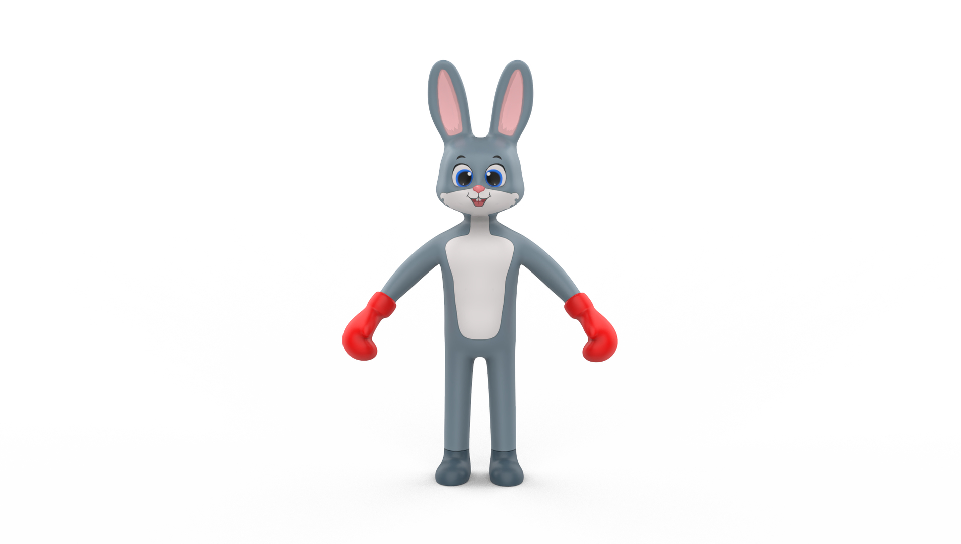 3D Boxing Rabbit Animal Animated - TurboSquid 2165895