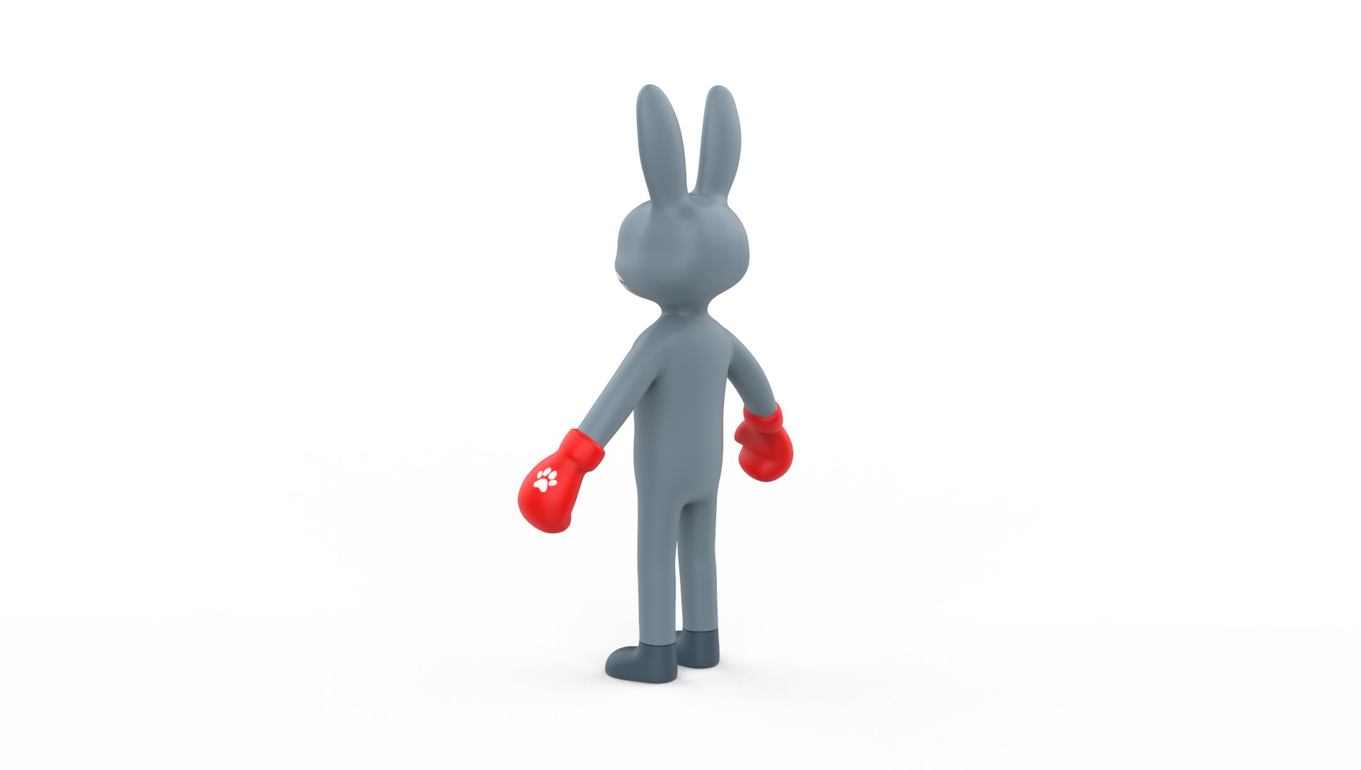 3D Boxing Rabbit Animal Animated - TurboSquid 2165895
