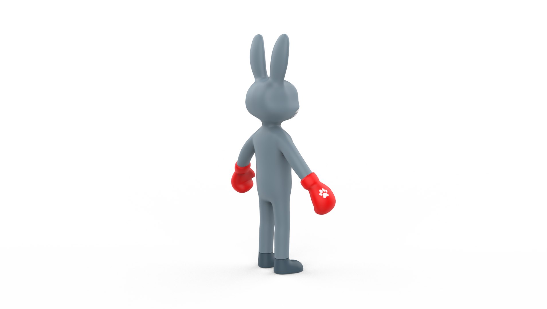3D Boxing Rabbit Animal Animated - TurboSquid 2165895